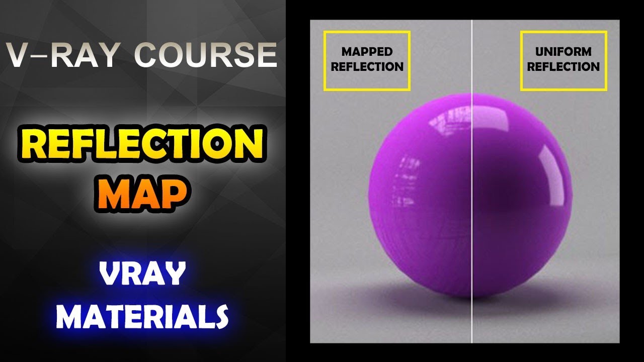 ( REFLECTION MAP ) V-RAY MATERIALS COURSE For Beginners شرح خامات ...
