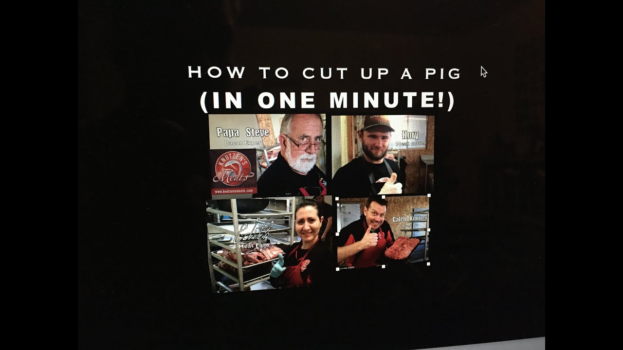 Cutting up a pig (in one minute!) - YouTube