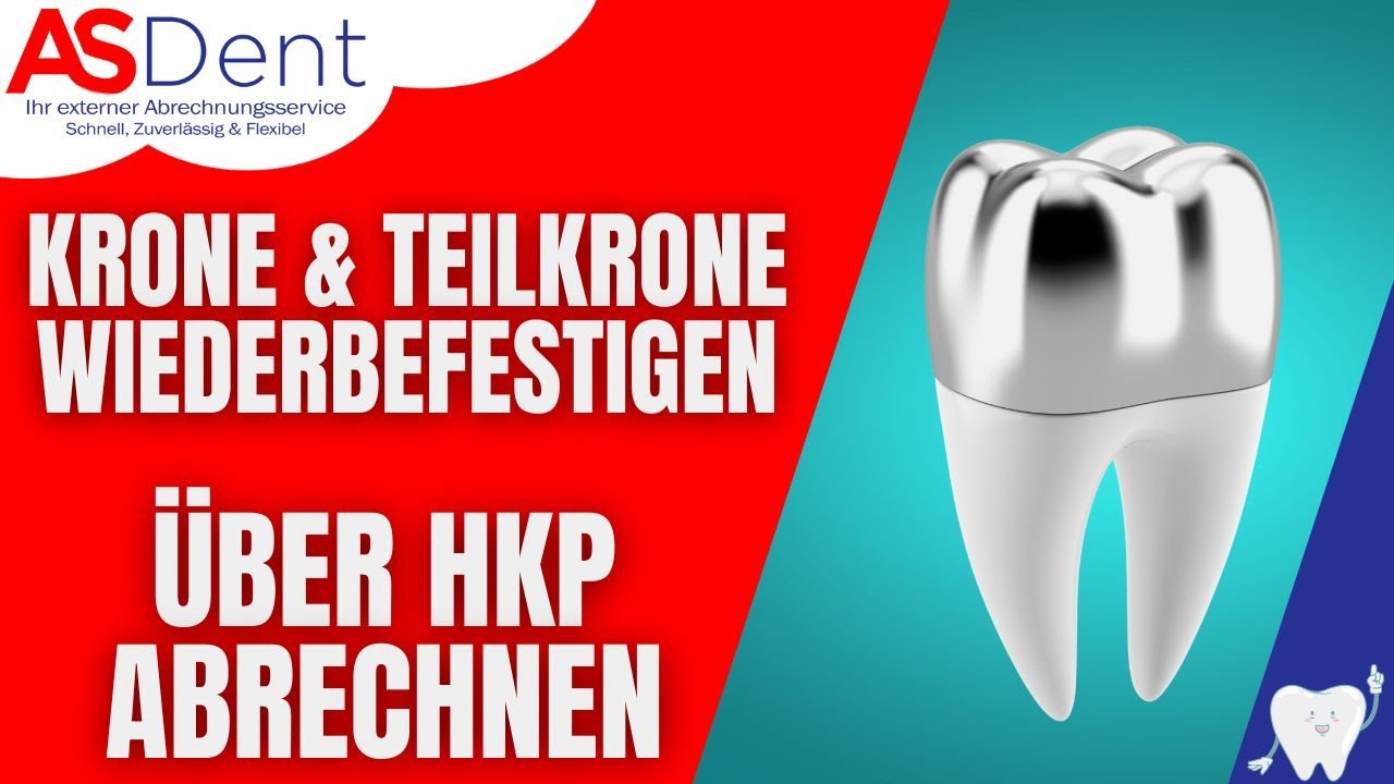 Krone, Teilkrone, usw. wiederbefestigen - richtig über den HKP ...