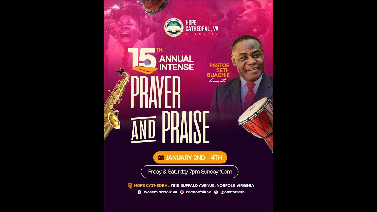CAC WOSEM Norfolk | Intense Prayer and Praise Day 1| 01/02/2026 - YouTube