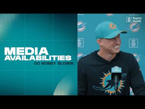 OC Bobby Slowik meets with the media | Miami Dolphins