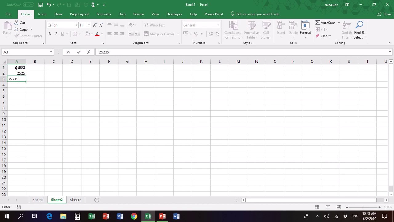 Formula Microsoft Excel - Autofil - YouTube