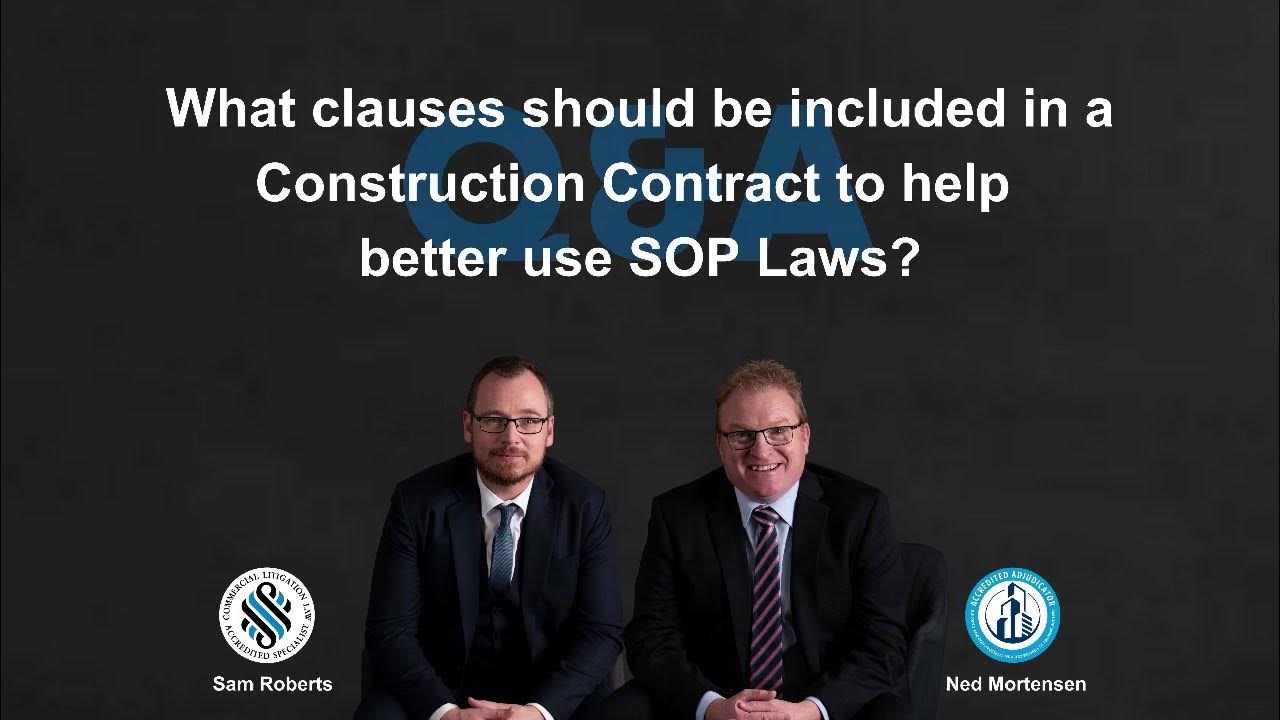 What Clauses Should Be Included In A Construction Contract To Help what-clauses-should-be-included-in-a-construction-contract-to-help