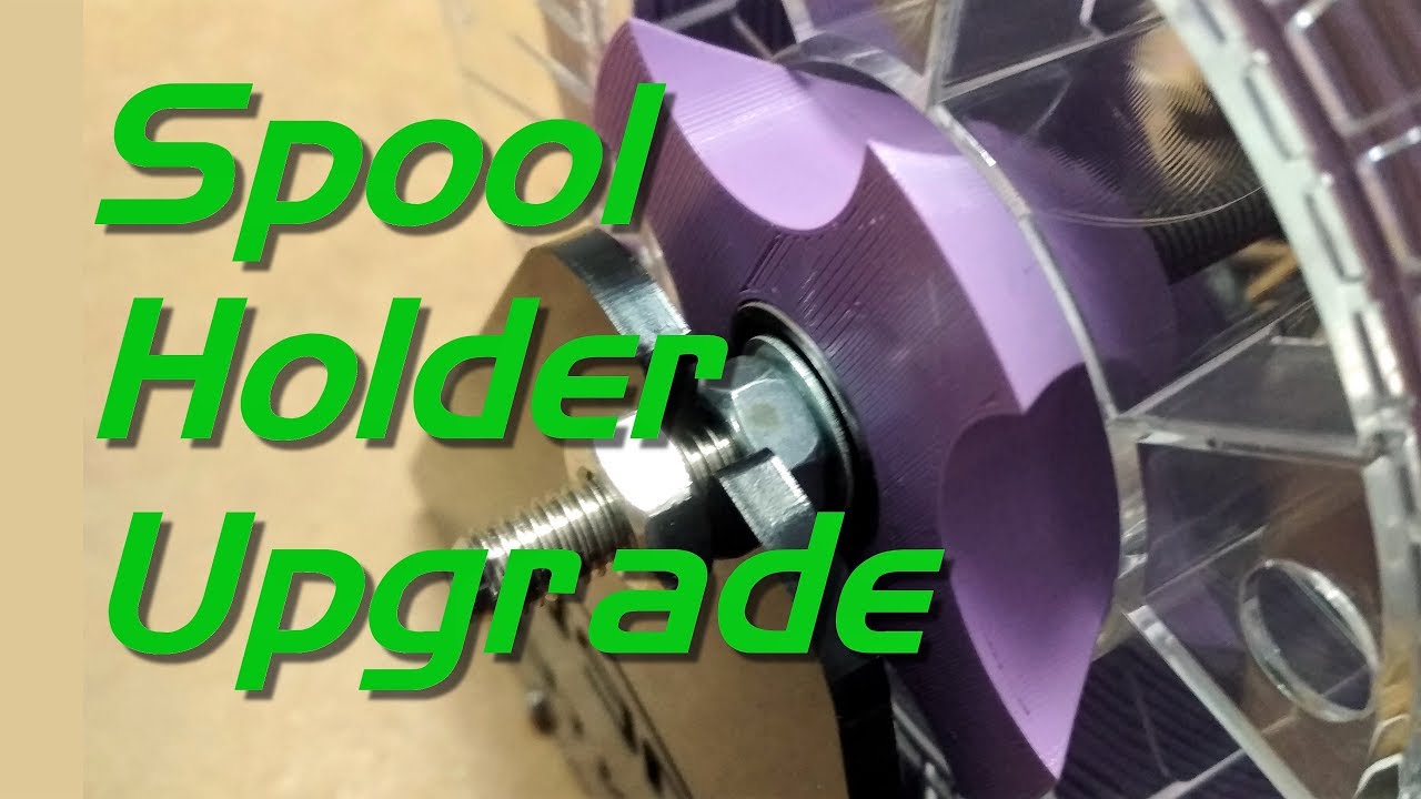 Easy Spool Holder upgrade - YouTube
