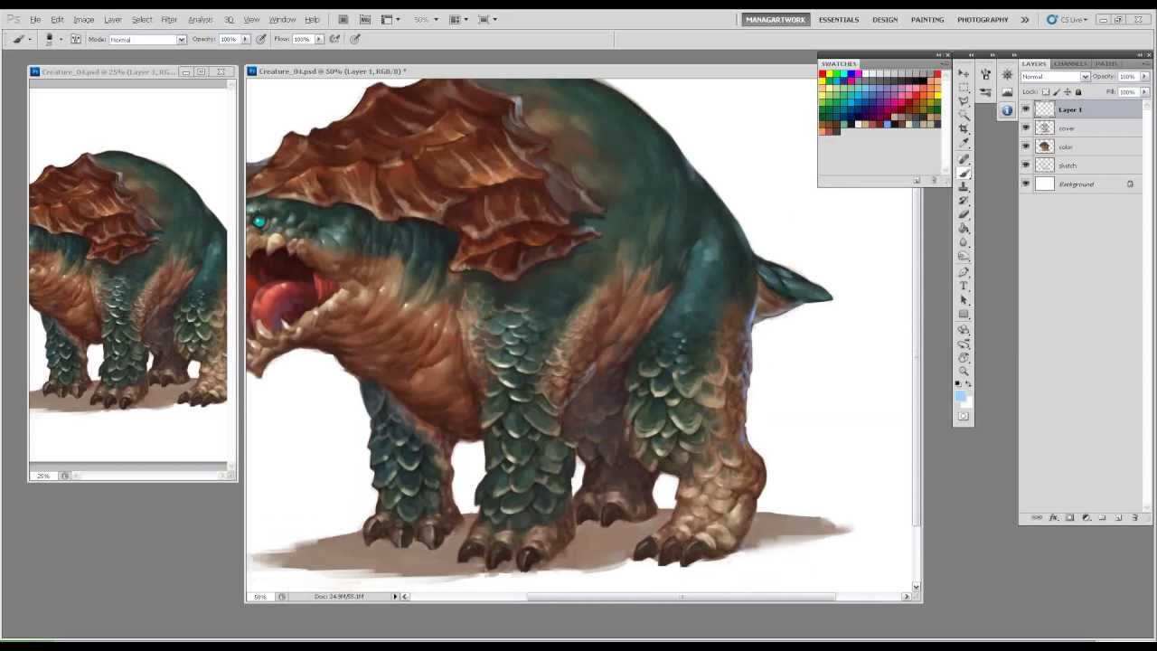 Game Creature Design Tutorial vol.4 - YouTube