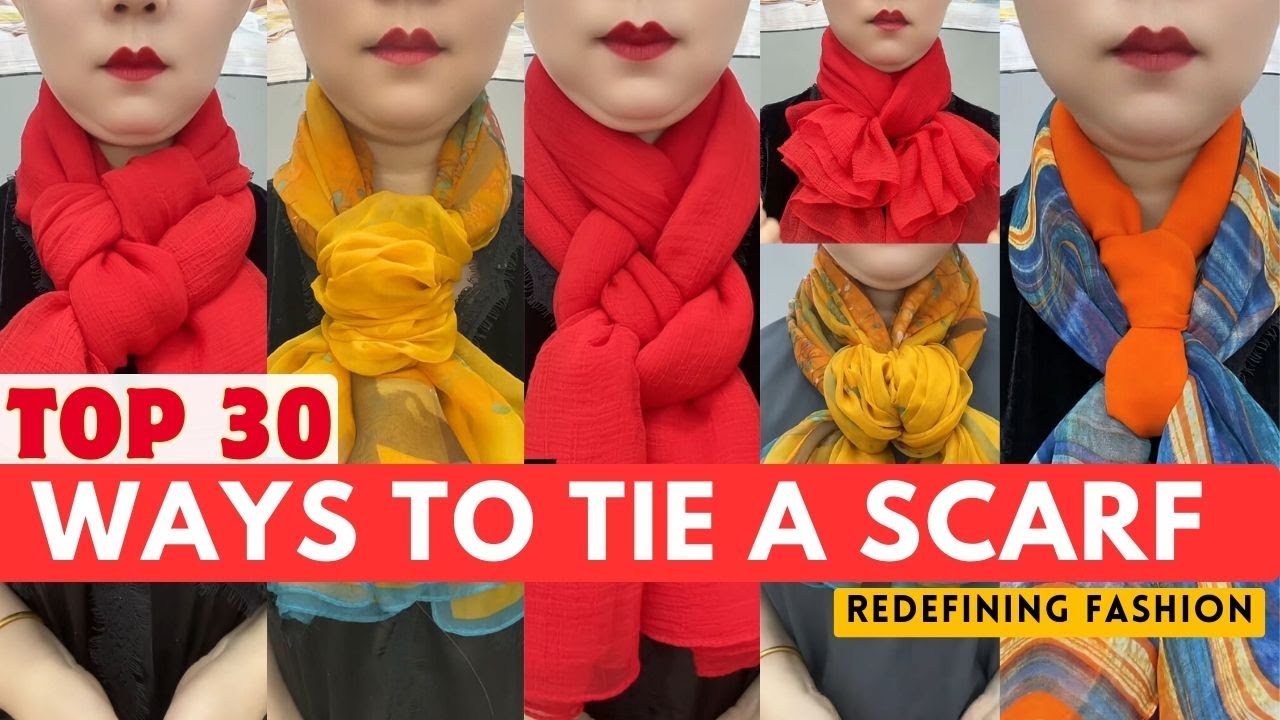 The 30 stylish ways to tie a scarf in 2024| Easy scarf styles for girls ...