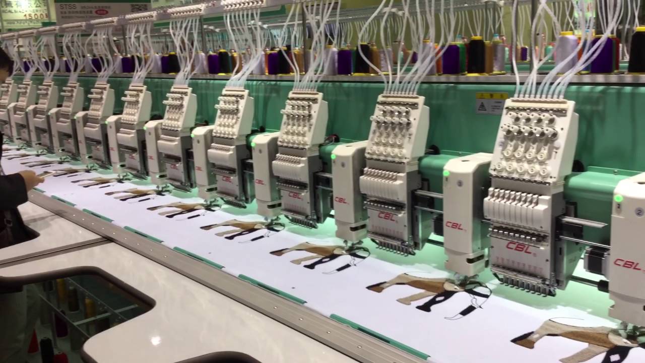 CBL chenille embroidery machine - YouTube