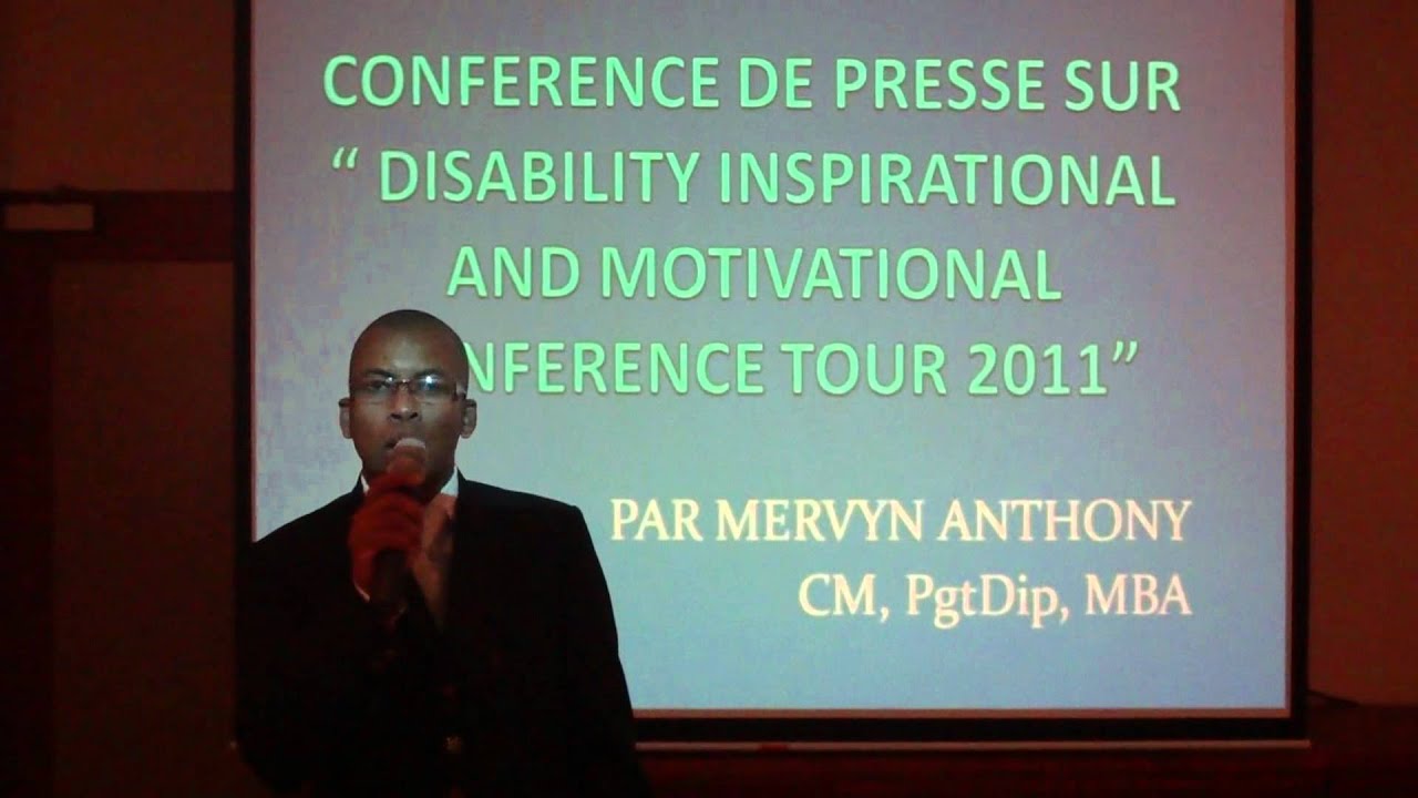 Mervyn Anthony Disability Inspirational and Motivational Conference ...