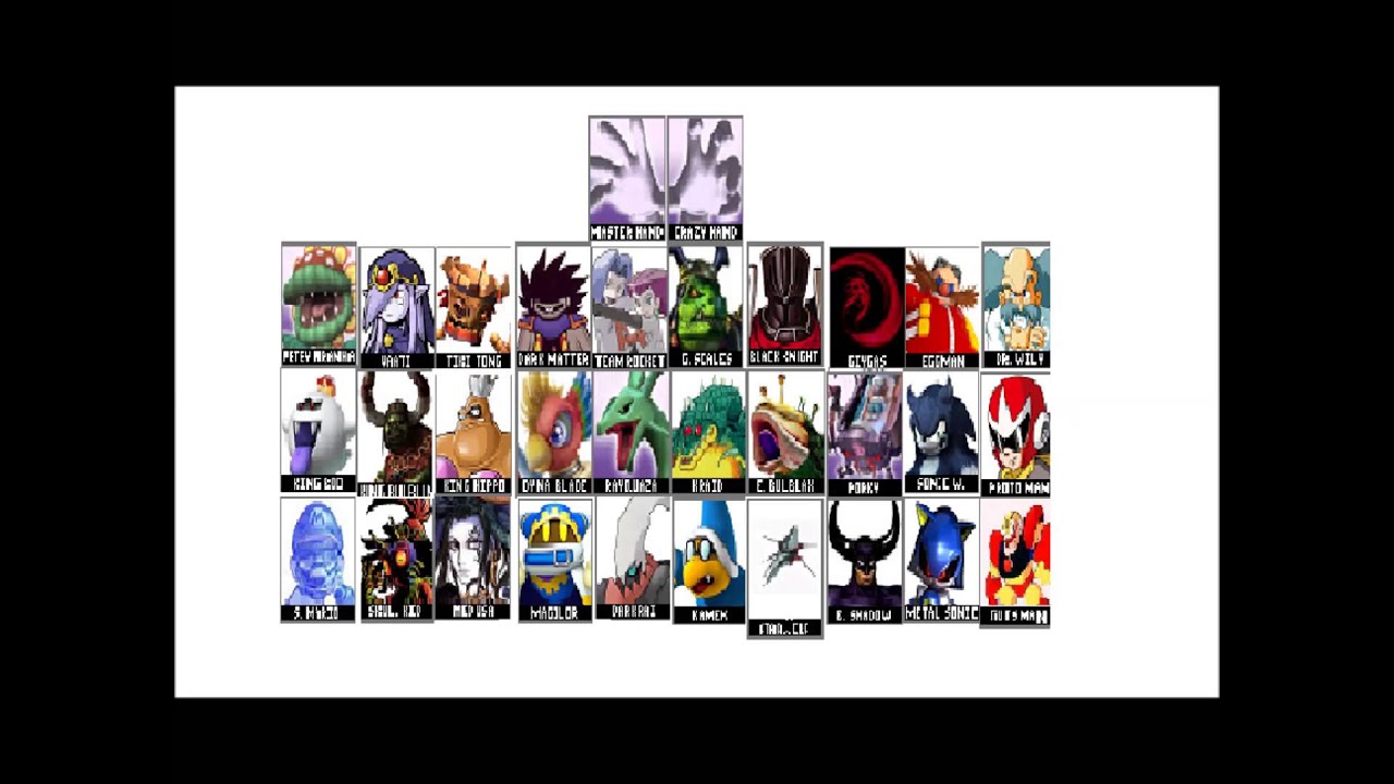 SSB4 Boss Roster - YouTube