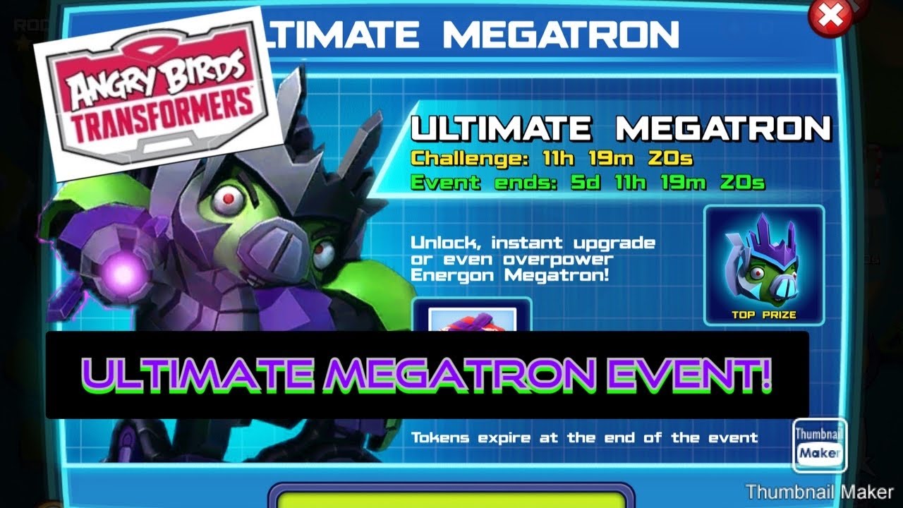 Angry Birds Transformers: Ultimate Megatron event! - YouTube