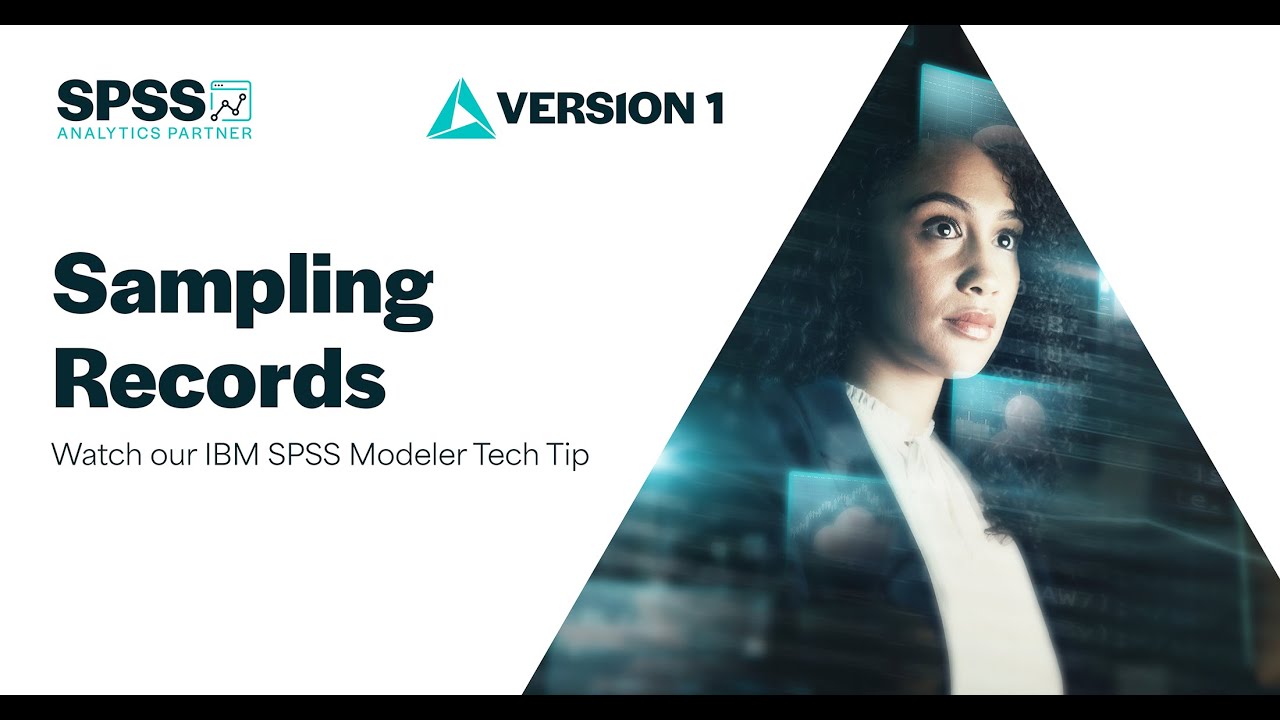 Sampling Records in IBM SPSS Modeler - YouTube