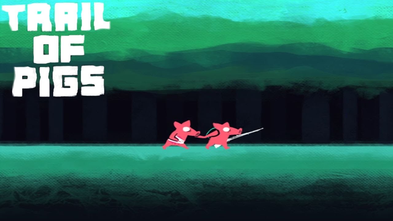 surviving as pigs in the forest [trail of pigs] - YouTube