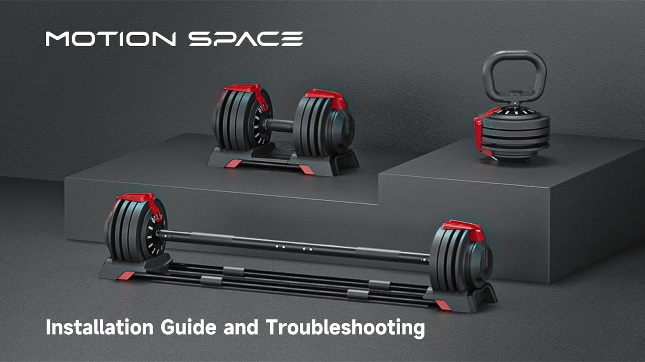 Motion Space - 3 in 1 Multi Functional Adjustable Dumbbell Barbell ...