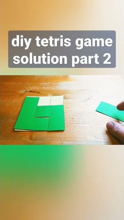 diy tetris game solution part 2 / tetris paper / tetris game for kids ...