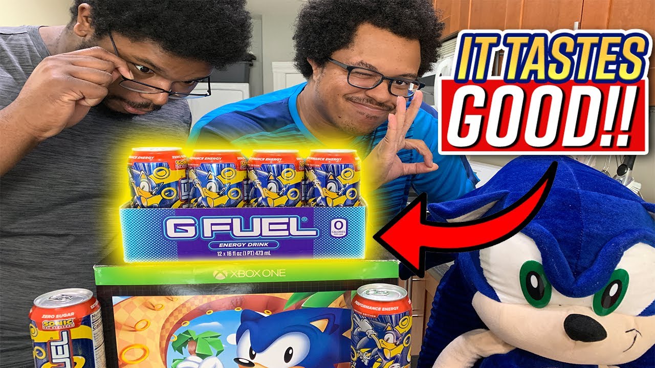 SONIC PEACH RINGS GFUEL TASTE TEST | An Energy Drink with SONIC SPEED ...