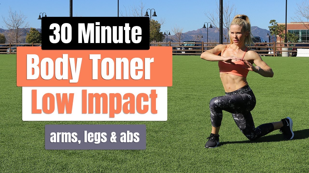 30 Minute Body Toner [Arms, Legs, Abs] | Low Impact Workout | No ...