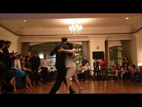 Dana Frigoli and Adrián Ferreyra dancing tango to Bollywood music