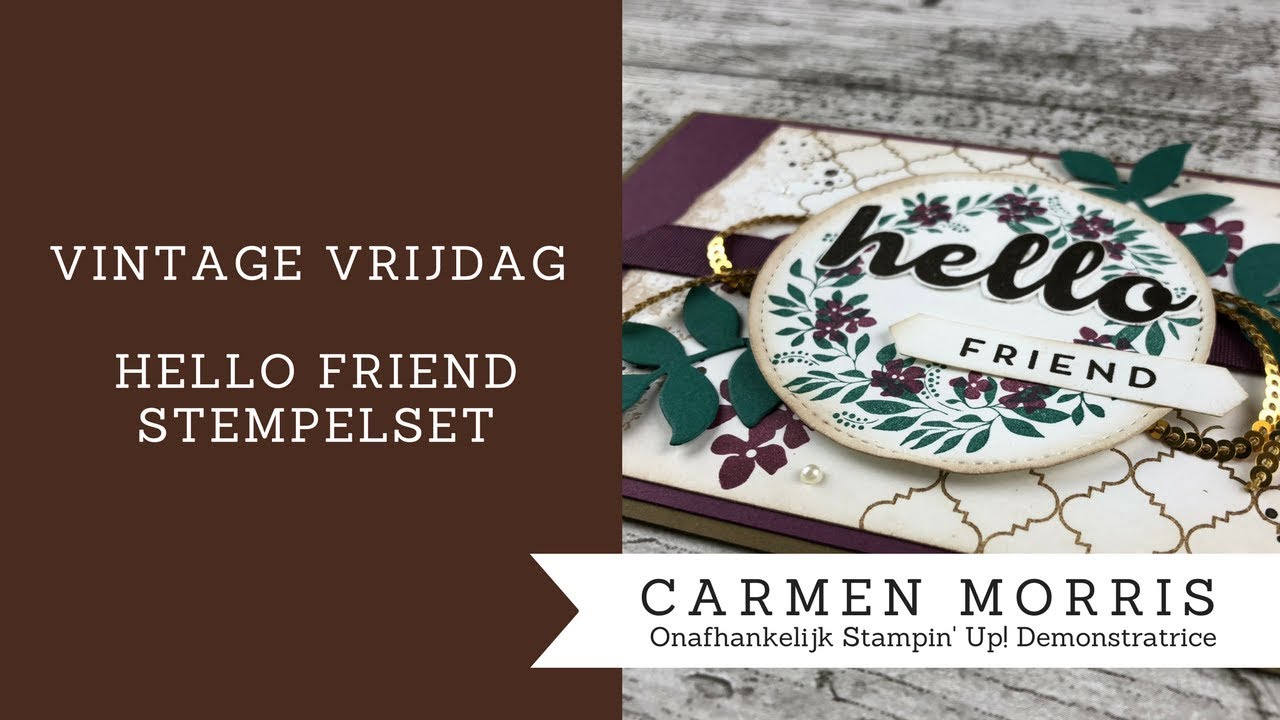 Stampin Up Hello Friend - YouTube