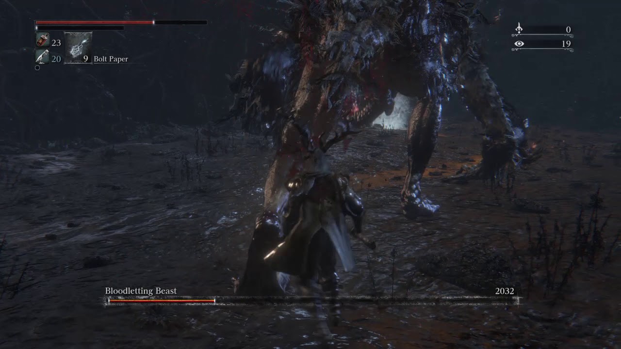 Bloodborne // Headless Bloodletting Beast - YouTube