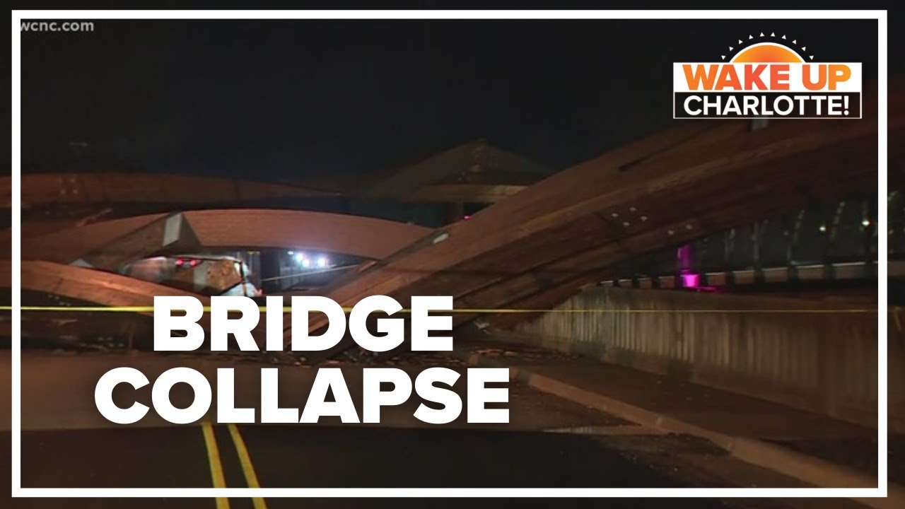 Wooden arches over pedestrian bridge in Hickory, NC collapse - YouTube