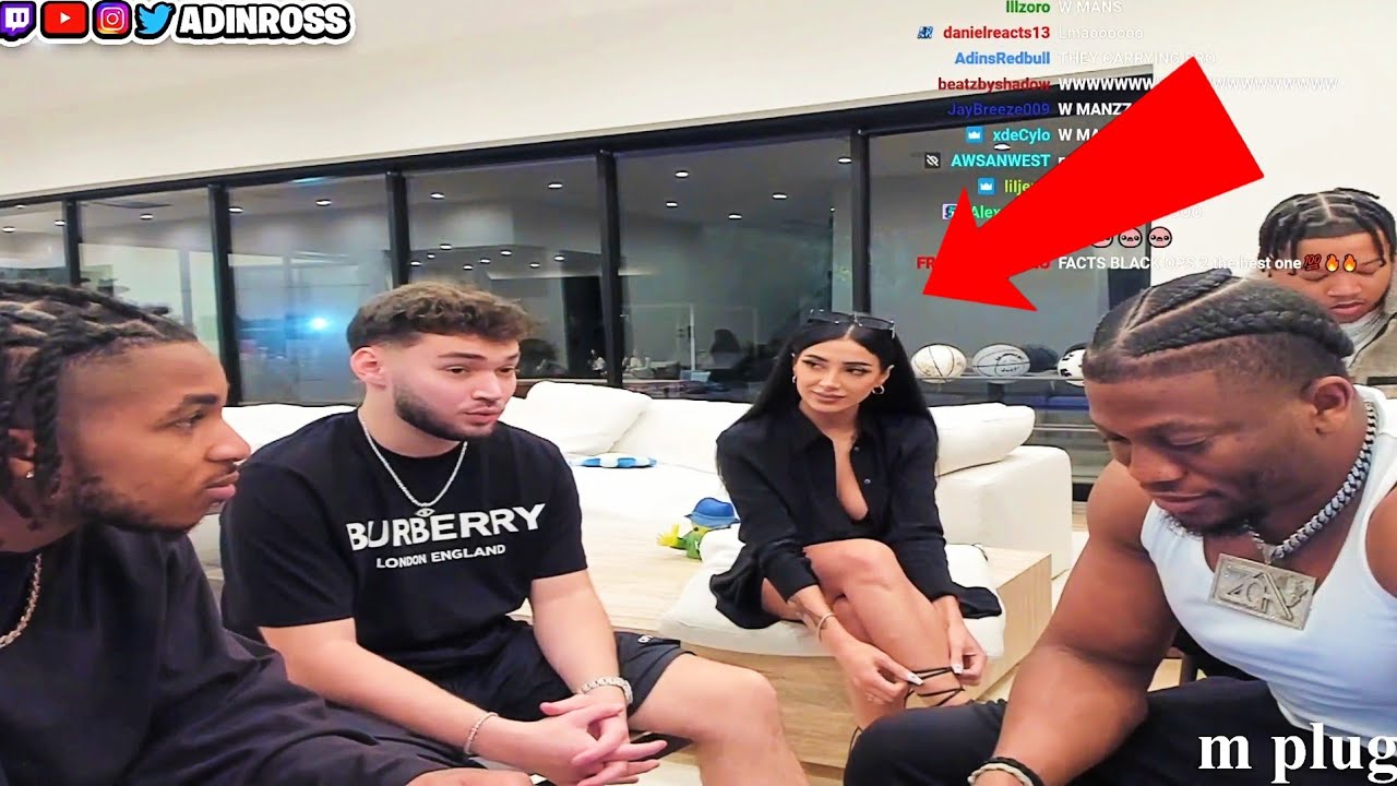 Adin Ross Rizzes Up A Baddie CupOfChaii Live! - YouTube