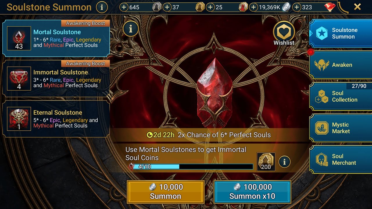 Raid: Shadow Legends boosted (х2) soul stones summoning - YouTube