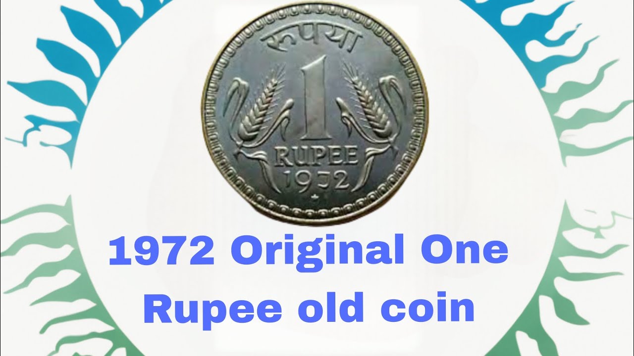 1972 One Rupee Old Antique Coin | Hyderabad Mint Mark 1972 Real Coin ...