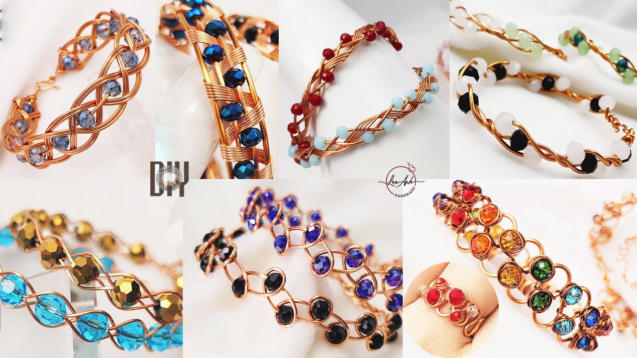 Making simple and beautiful bracelet at home | 7 bangle from beads and ...