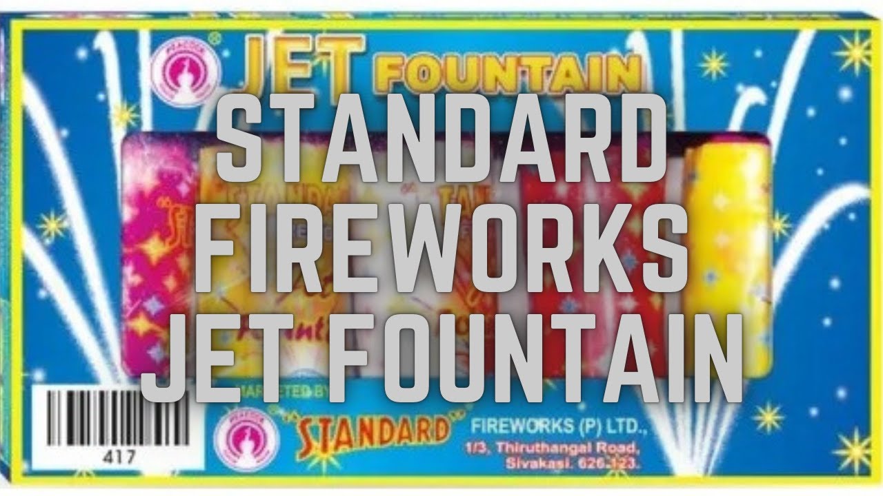 Standard Fireworks Jet Fountain | Mini Fountain | Crackers Show Time ...