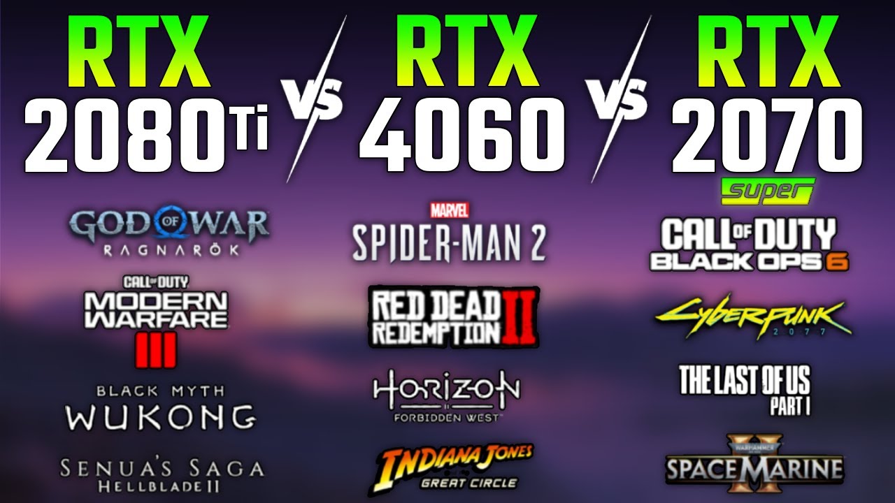 RTX 2080 Ti vs RTX 4060 vs RTX 2070 SUPER in 2025 | Test in 12 Games ...