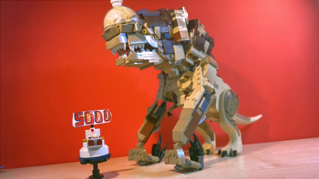 DISTORTUS REX Bakes a Cake LEGO stopmotion - YouTube
