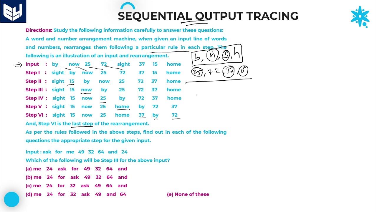 Sequential output tracing | Example | Part- 5 | Bharath Kumar - YouTube