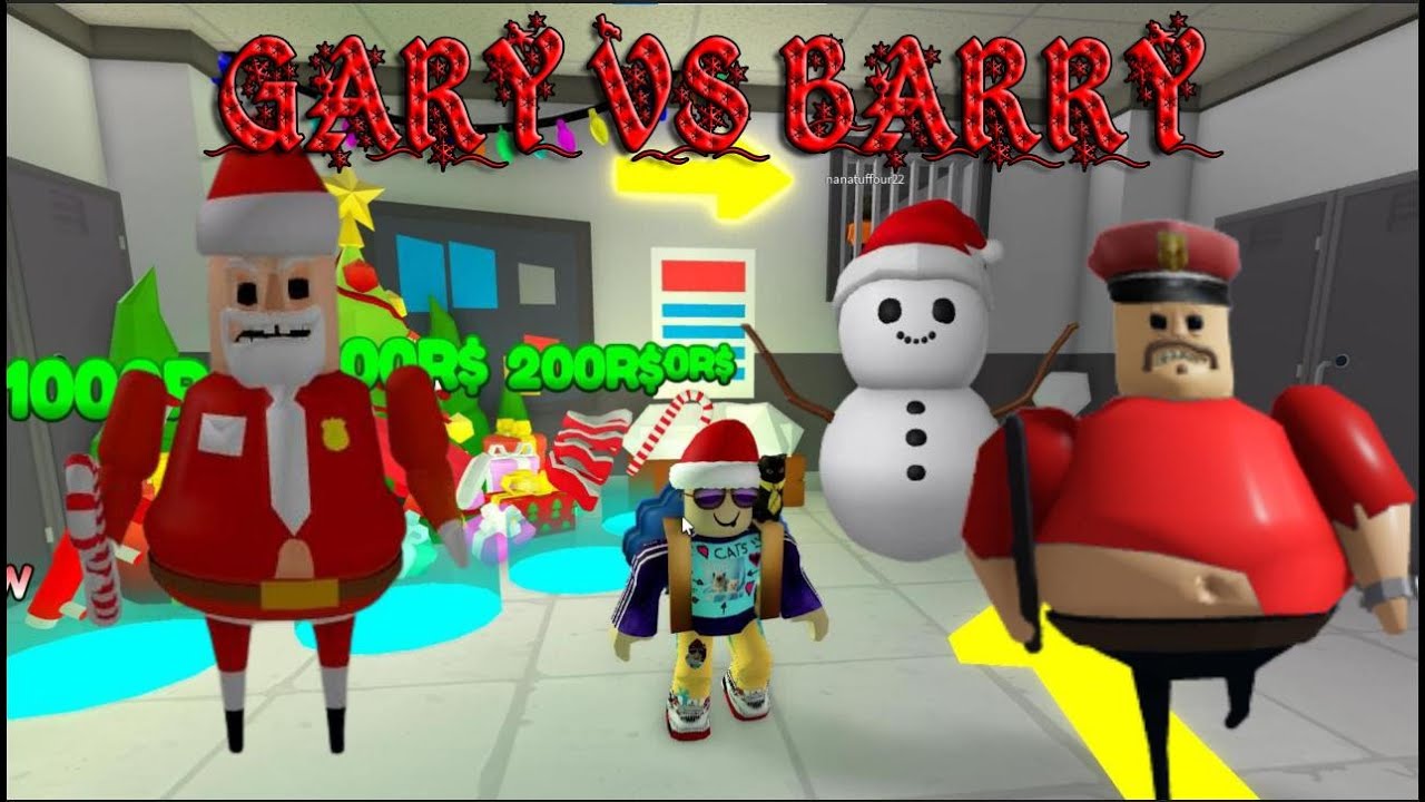 Gary VS Barry Christmas Special Escape Gary's School and Barry's Prison Run XMAS - YouTube