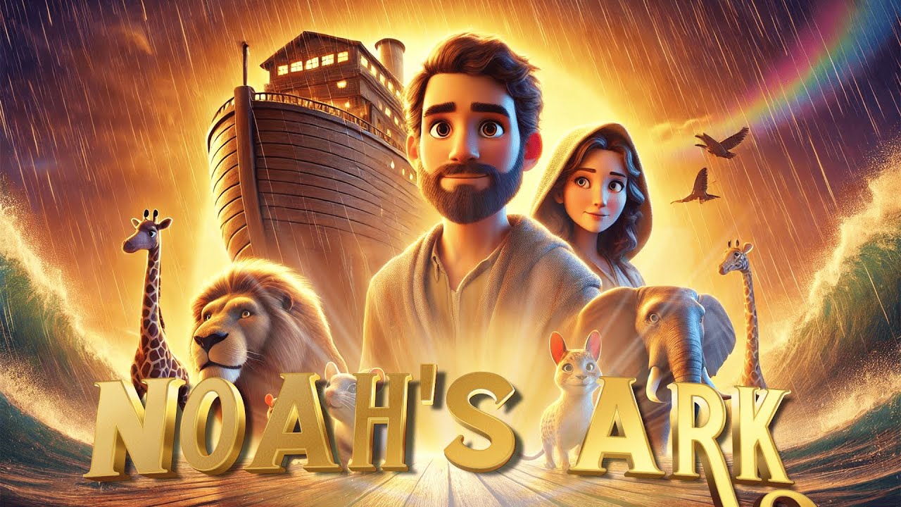 Noah’s Ark Bible Story #1 🌊 | A Legendary Adventure with Animals 🦒🦜 ...