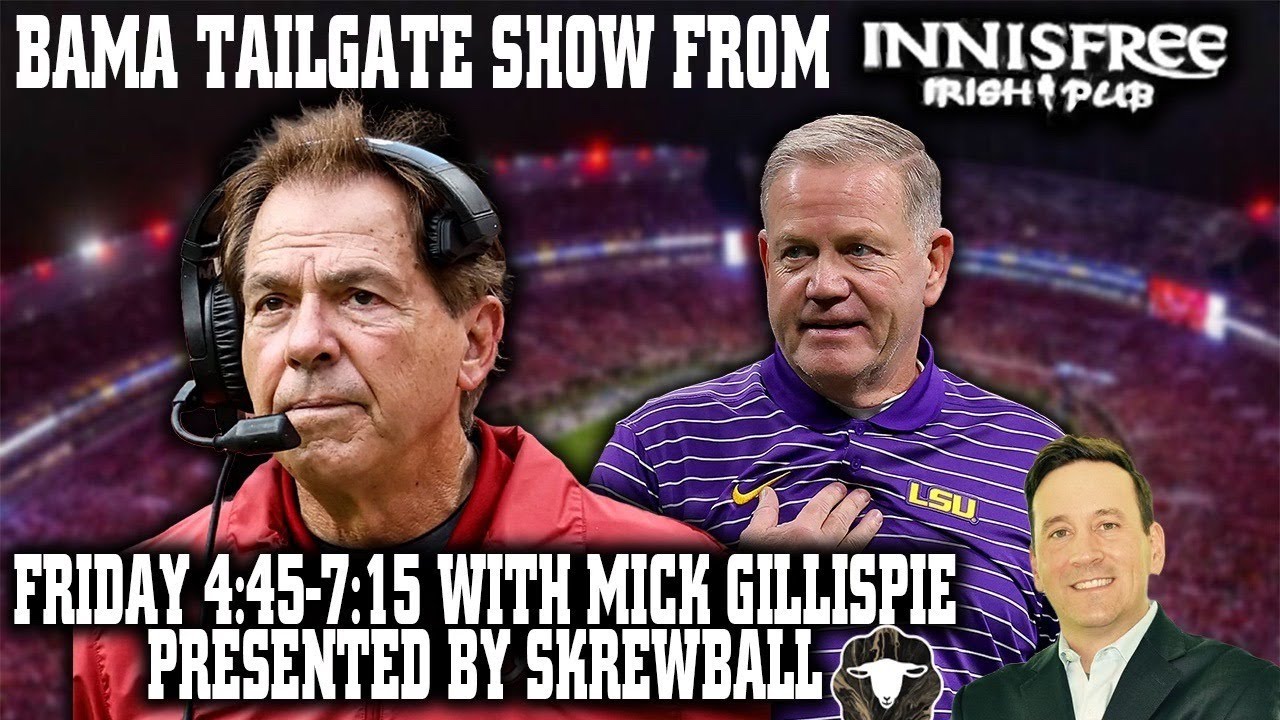 Alabama Crimson Tide vs LSU Tigers | Bama Tailgate Show | SEC News| CFP ...