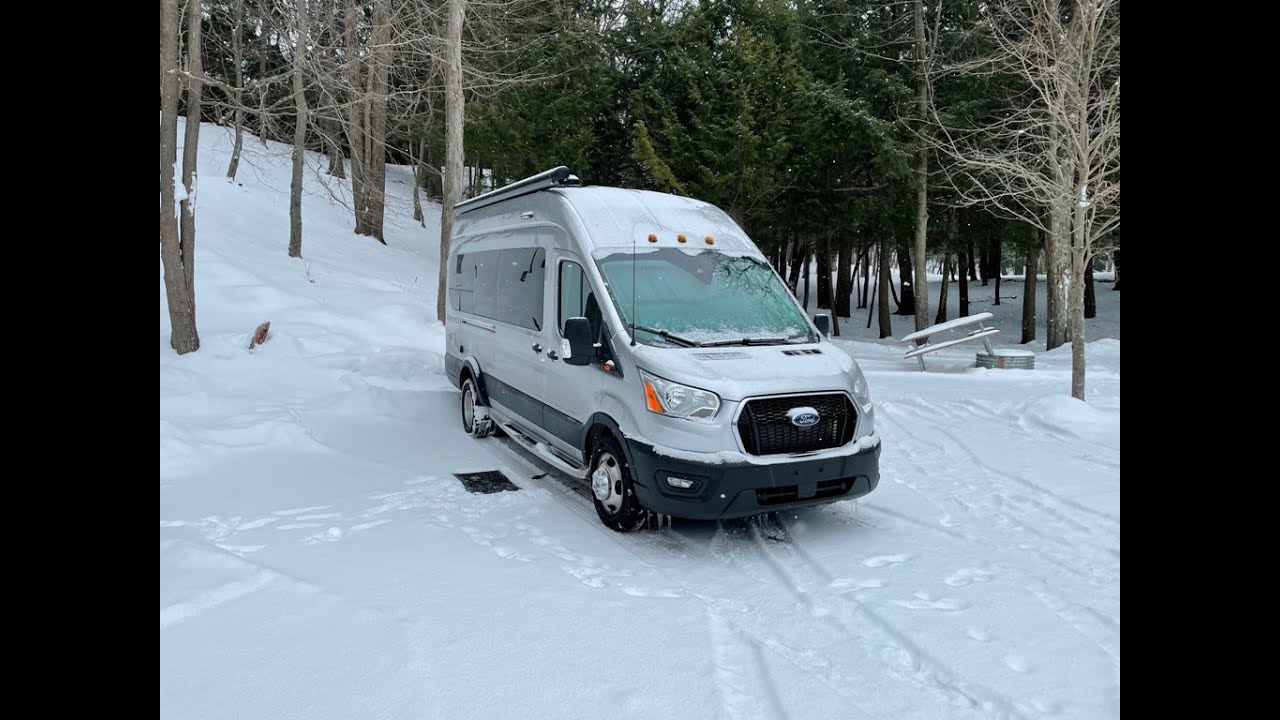 2022 First Winter Camping Trip with Our new RV the LOON SEEKER - YouTube