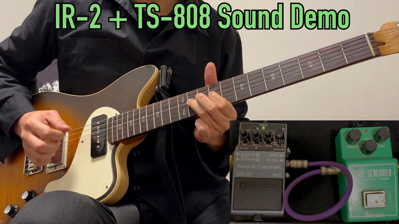 "pleasant feeling☺️" Boss IR-2 + Ibanez TS-808 Sound Demo - YouTube