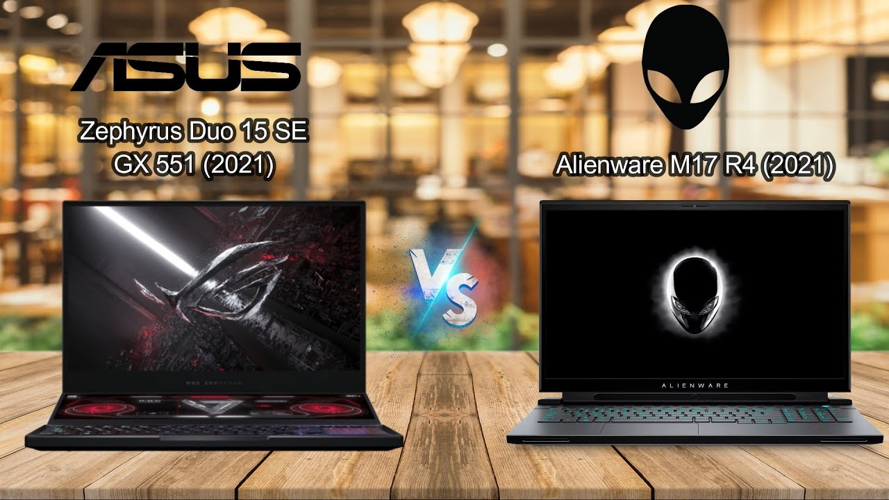 ROG Zephyrus Duo 15 SE GX551 (2021) vs Alienware M17 R4 (2021) | WOW ...