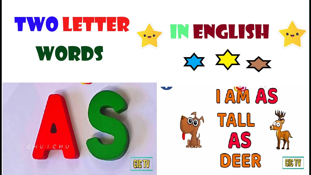 ABC |English Two Letter Words|Alphabets |Vocabulary|Kids| Nursery ...