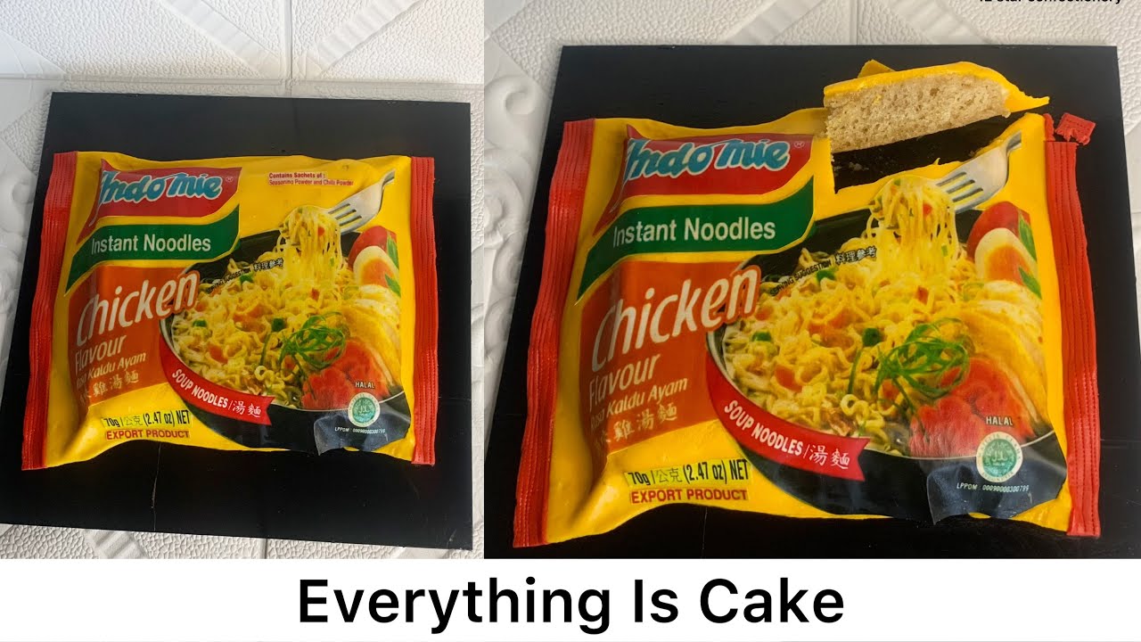 How To Make A Packet Of Indomie Noodles. Realistic Cake Of Indomie ...