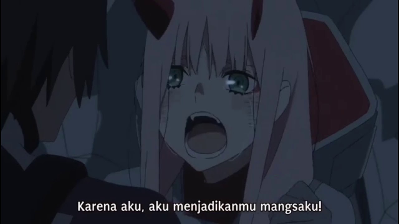 Sad moments darling in the franxx hiro x zero two - YouTube