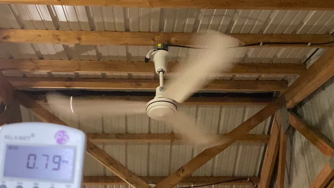 Envirofan 60 inch Agrifan industrial ceiling fan - YouTube