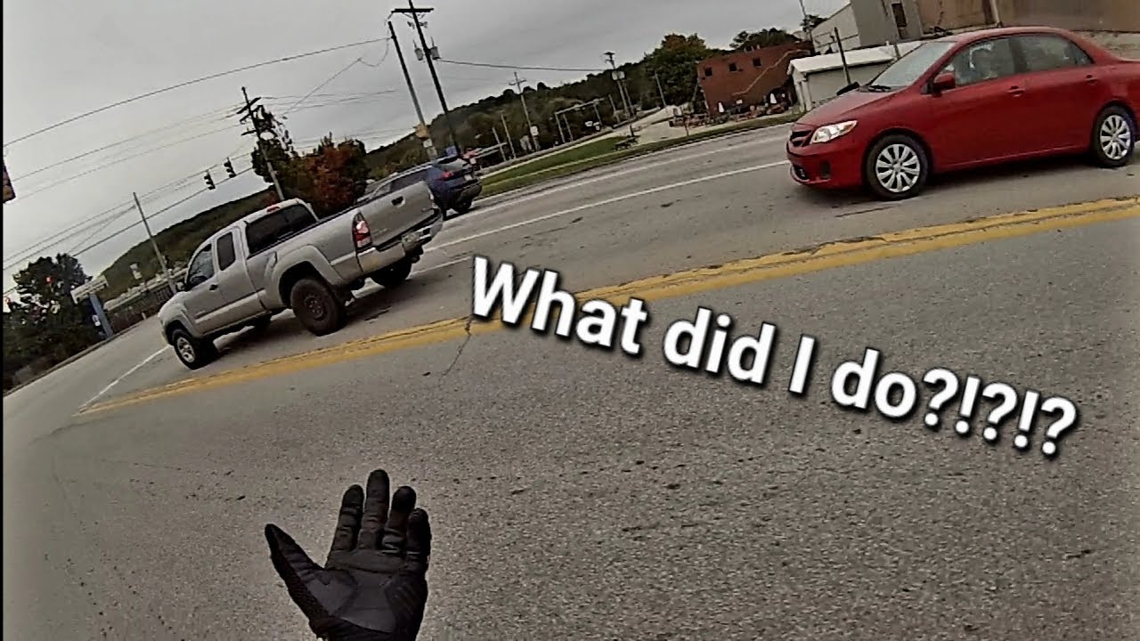 Random Old Guy Flips Off Motorcyclist - YouTube