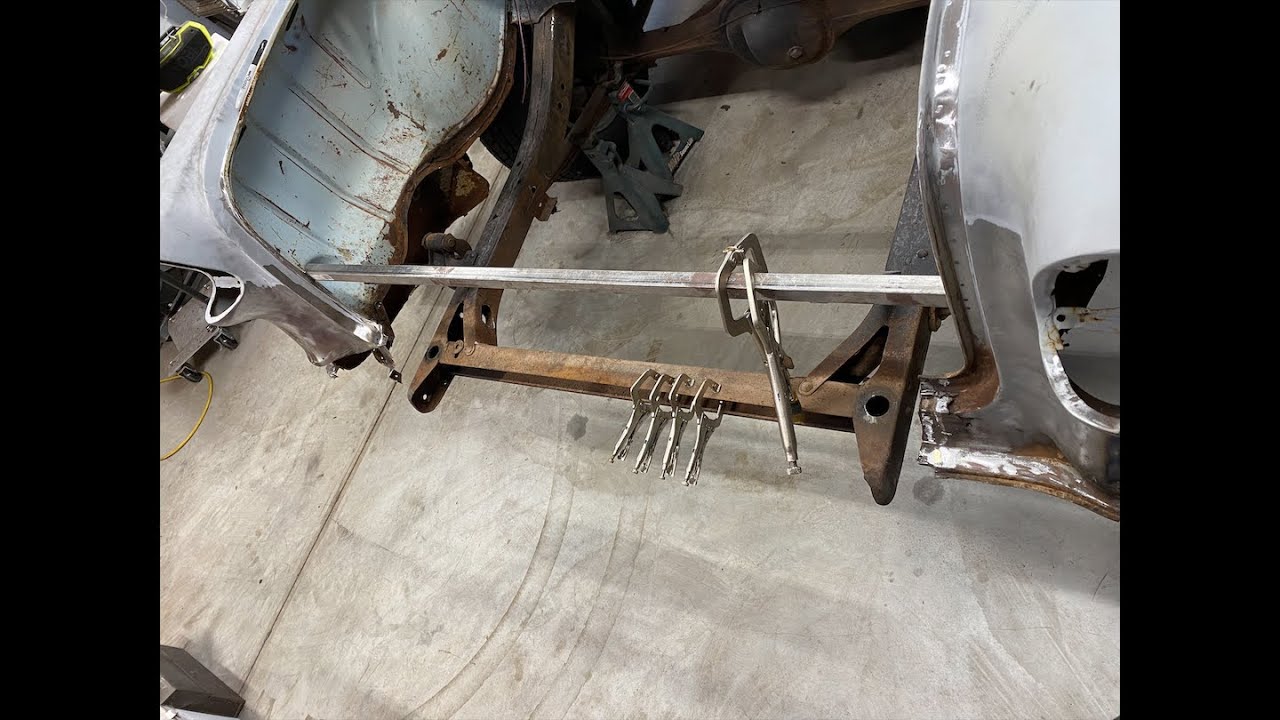 55 Chevy Rear Metalwork - YouTube
