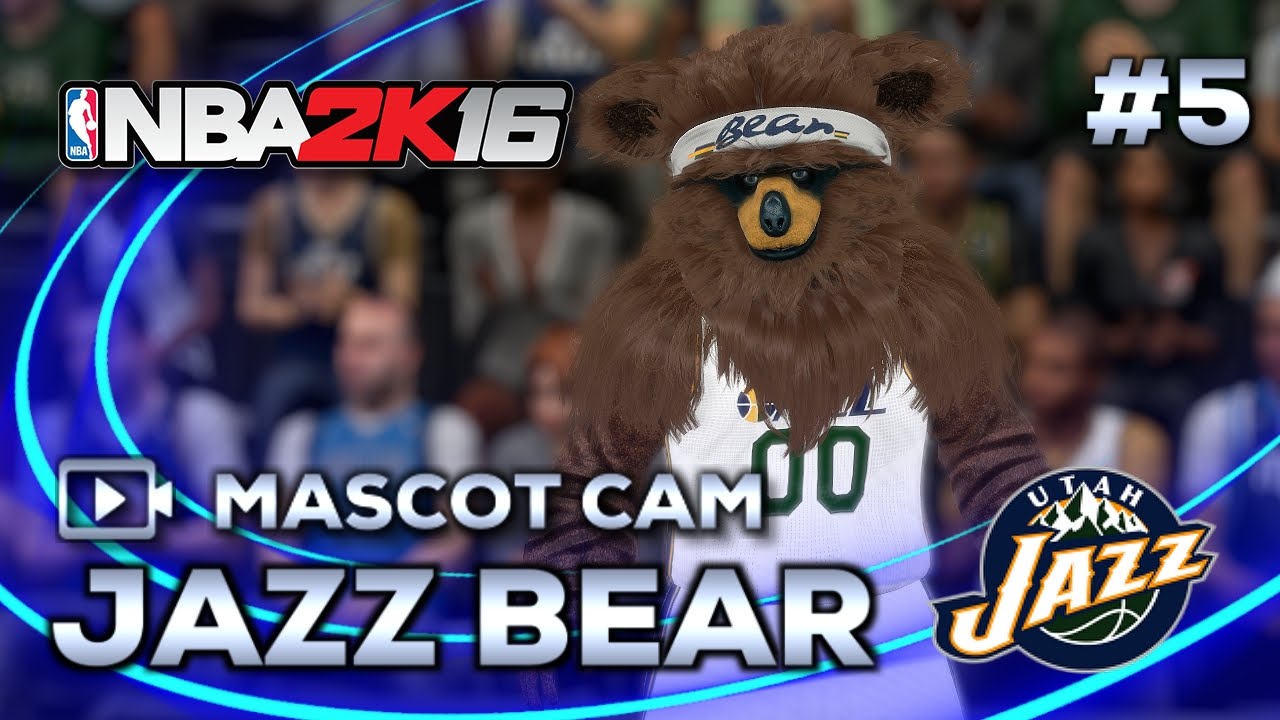 NBA2K16 Mascot Cam | Jazz Bear (Utah Jazz) #5 - YouTube