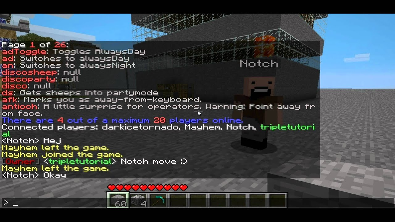 Notch joined my server? - YouTube