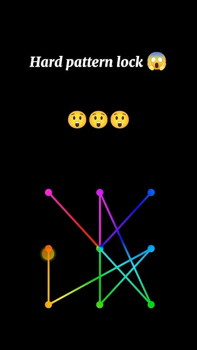 Hard pattern lock 😱 - YouTube