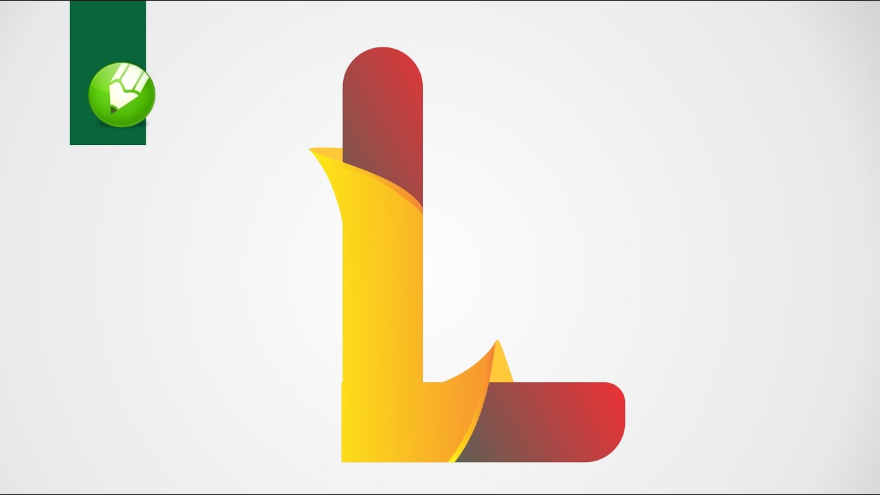How to make Gradient Letter L logo Design in CorelDRAW | Kashif Graphic ...