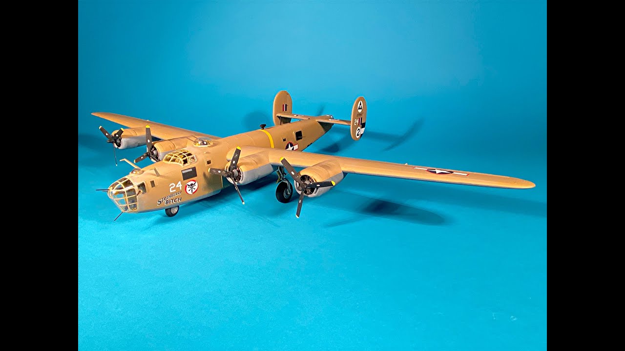 Monogram 1/48 scale B-24D Interior detailing & airbrushing. - YouTube