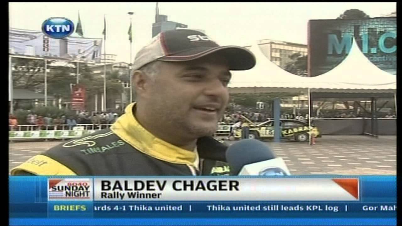 Baldev Chager wins KCB Safari Rally Title - YouTube